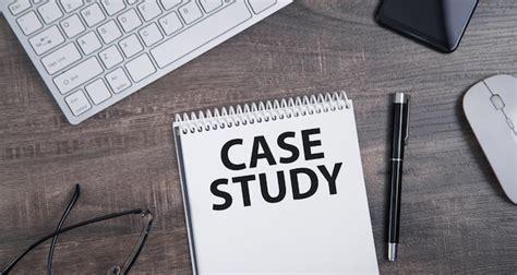 Premium Photo Case Study Message On Notepad Business