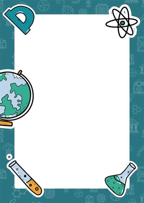Science Page Border Clip Art