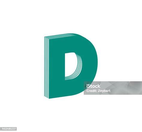 문자 D의 3d 선형 현대 로고 3차원 형태에 대한 스톡 벡터 아트 및 기타 이미지 3차원 형태 로고 알파벳 D Istock