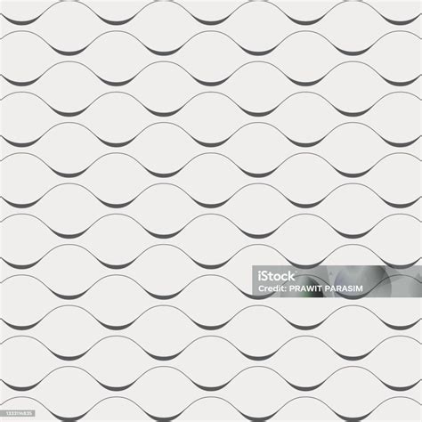 Linear Vector Pattern Repeating Wavy Line Or Curved Line On Horizon Pattern Is Clean For Fabric