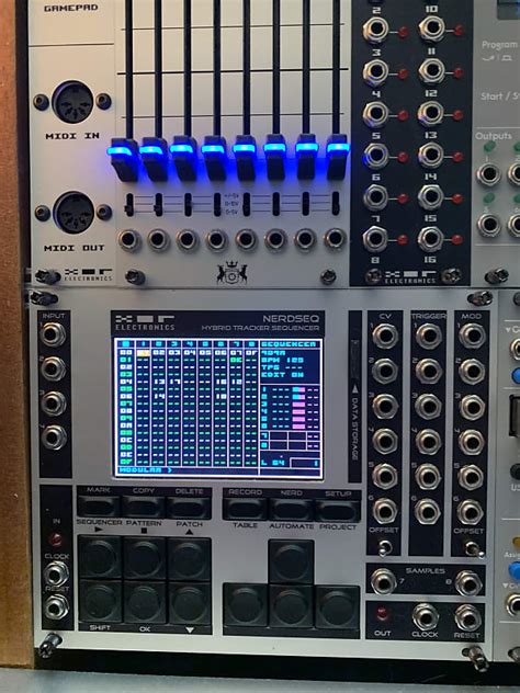 XOR Electronics NerdSeq More Triggers TRS Midi Midi I O Reverb