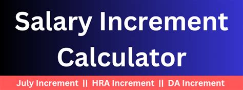 Salary Increment Calculator