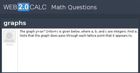 View Question Graphs