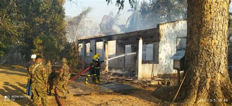 မင်းလှမြို့၌ တောမီးလောင်ကျွမ်းရာမှတစ်ဆင့် မန်းသံပုရာကန် ရေနံချက်စက်ရုံရ