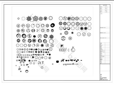 Cad绿植平面规划图纸 包图网
