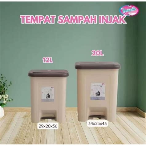 Jual Tempat Sampah Injak 12liter Dan 20liter Tempat Sampah Tutup Tong Sampah Tutup Plastik