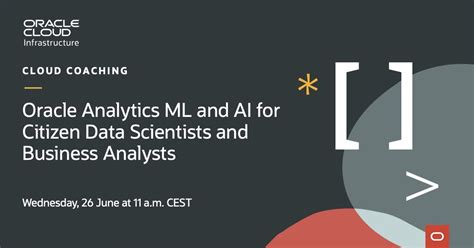 Oliver Hughes On Linkedin Oracle Analytics Ml And Ai For Citizen Data Scientists And Business