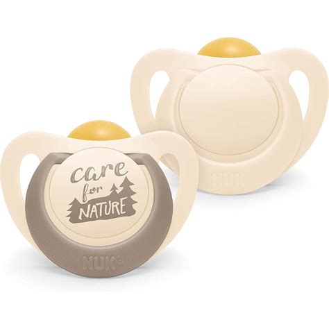 Smoczki uspokajające lateksowe NUK 0-6 m - For Nature Beżowy - opinie i ...
