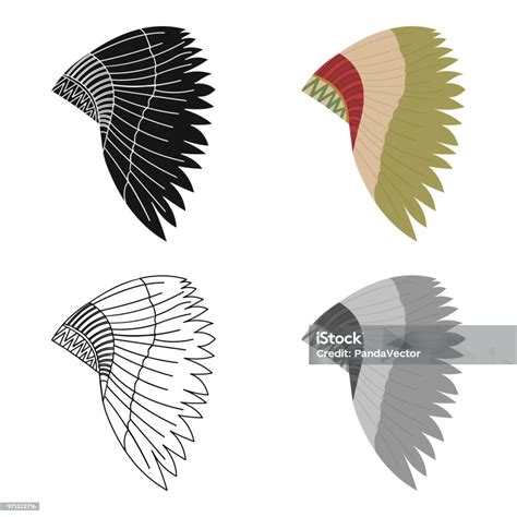 모호크 인디언 아이콘의 만화 와일드 웨스트 만화에서 서양 아이콘 그을음 고대의에 대한 스톡 벡터 아트 및 기타 이미지 고대의 깃털 나바호 문화 Istock