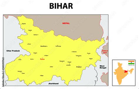 Bihar Map Bihar District Map 2020 Major Cities In Bihar With Detailed