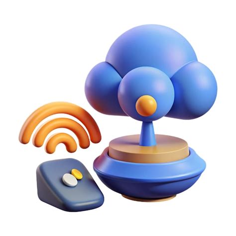 Wifi Signal Connection And Network Symbol 3d Vector Icon Cartoon Minimal Style Premium Ai