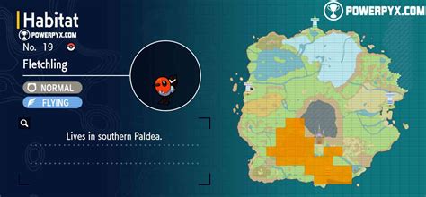 Pokemon Scarlet And Violet Fletchling Location