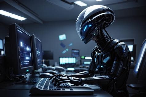 Premium Photo Alien Tech Computer Work Cinematic
