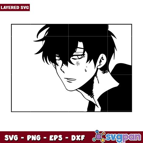 Cool Sung Jinwoo Illustration Svg Solo Leveling Season 2 Svg Solo Le