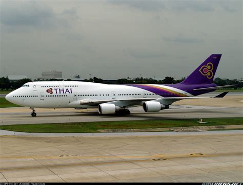 Boeing 747 4d7 Thai Airways International Aviation Photo 0936165