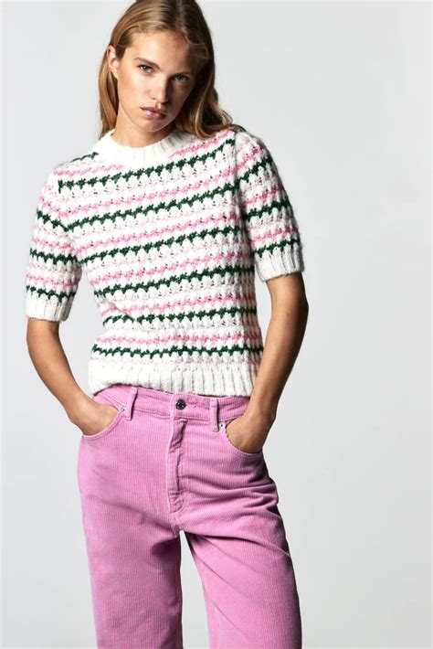 Zara Striped Knit Sweater The 8 Best Sweater Trends To Shop For Fall 2021 Popsugar Fashion
