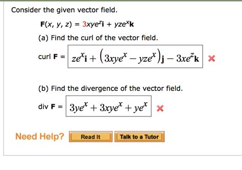 solved consider the given vector field f x y z 3xyei
