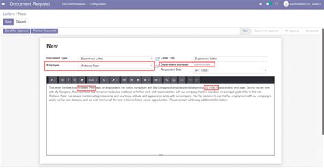 Document Request Appsgate Odoo Gold Partner United Arab Emirates