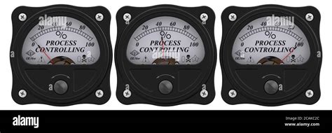 Process Controlling The Analog Indicator The Analog Indicator Showing The Level Of Process