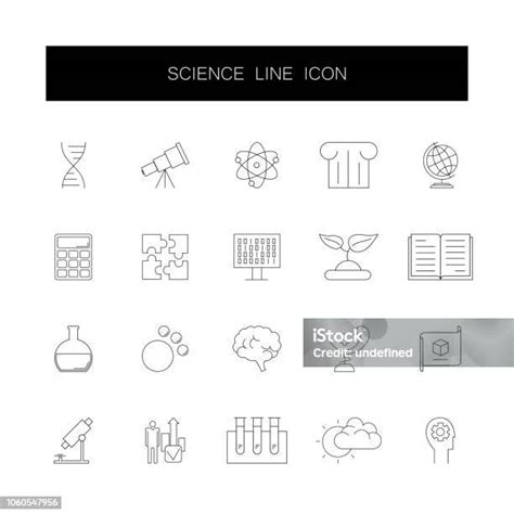 라인 아이콘 세트입니다 과학 팩입니다 벡터 일러스트 레이 션 건강관리와 의술에 대한 스톡 벡터 아트 및 기타 이미지 건강관리와 의술 건축 과학 Istock