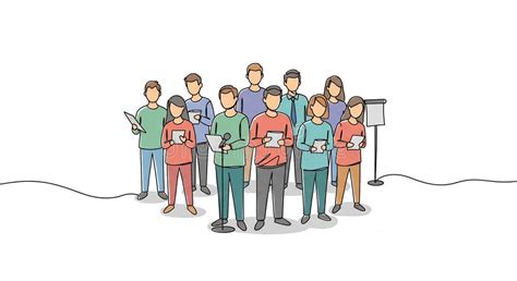 People Singing Drawing Stock Illustrations 3480 People Singing