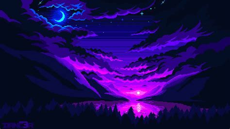 Wallpaper Pc Anime Desktop Wallpaper Art Anime Scenery Wallpaper Purple Wallpaper Purple