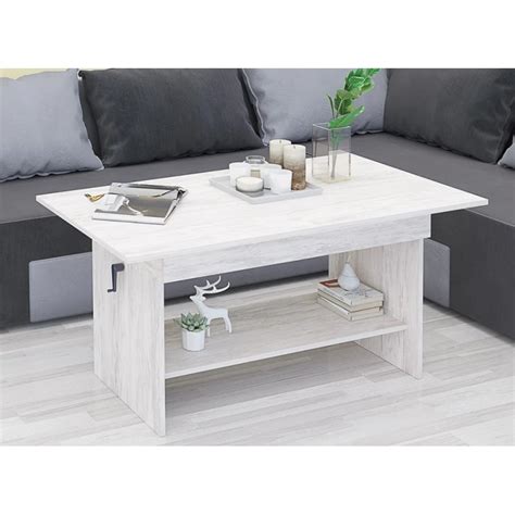 Разтегателна маса ЕЛИ с повдигащ механизъм тип манивела дъб бланко