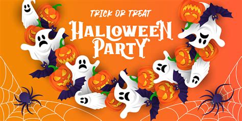 할로윈 배경 벡터 일러스트 디자인 템플릿 트렌디 한 만화 스타일의 장식 할로윈 벡터 배경 해피 할로윈 배너 포스터 인사말 카드 또는 파티 초대 배경 10월에 대한 스톡 벡터