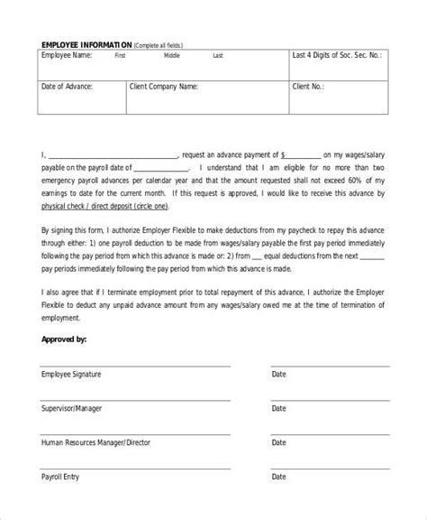 Advance Payment Agreement Template