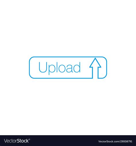 Upload Button Set With Arrows Set For Web Blogs Vector Image