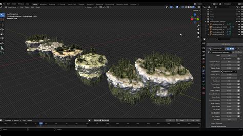 Floating Island Procedural Geometry Node Superhive Formerly Blender Market