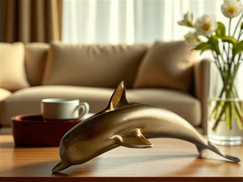 Dolphin Figurine Graceful Dolphin Decor Piece Fabzie Home Decor