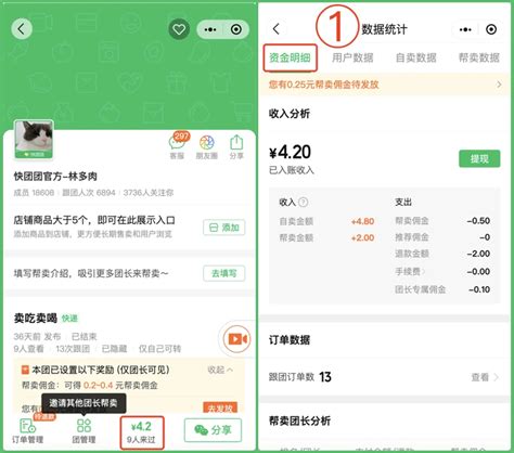 快团团大团长帮卖团长如何查看团购收入和提现 哔哩哔哩