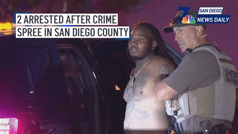 Two Suspects Tied To Shootings Carjackings Across San Diego County