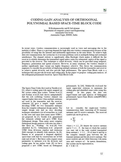 Space Time Block Code 3 1 Pdf
