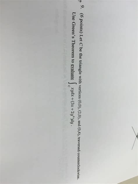 Solved Points Let C Be The Triangle With Vertices Chegg