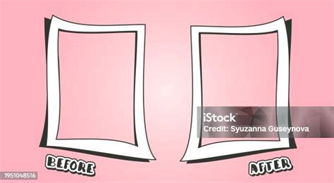Before And After Background For Progress Banner Stock Illustration