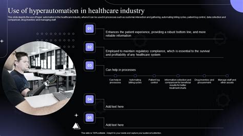 Use Of Hyperautomation In Healthcare Industry Hyperautomation Software Solutions It Microsoft Pdf