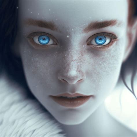 Premium Photo Women With Blue Eyes