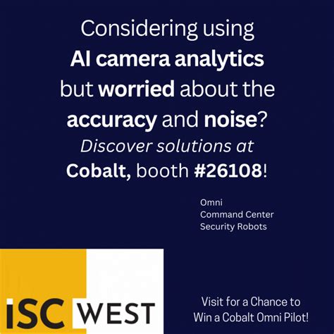 Mark Mccourt On Linkedin Be Sure To Visit Cobalt Robotics At Isc West