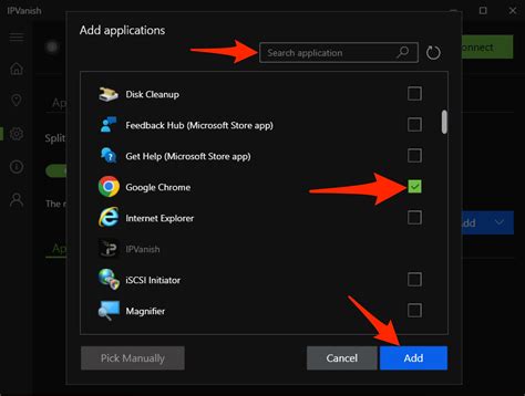 IPVanish Split Tunneling For Windows IPVanish