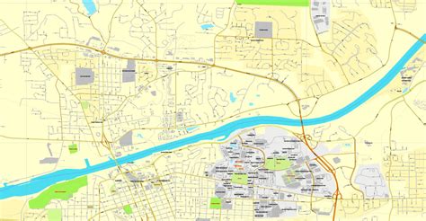Road Map Of Tuscaloosa Alabama