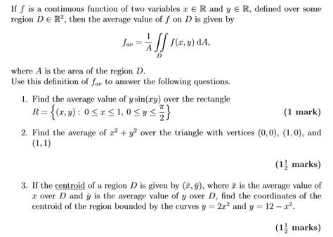 Solved If F Is A Continuous Function Of Two Variables X R