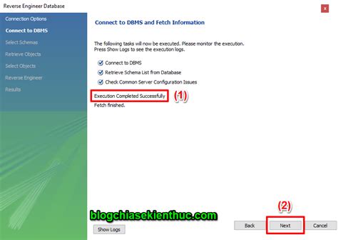 Chuyển bảng từ dạng Script sang dạng model trong MySQL
