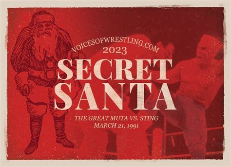 Vow Secret Santa 2023 The Great Muta Vs Sting 1991