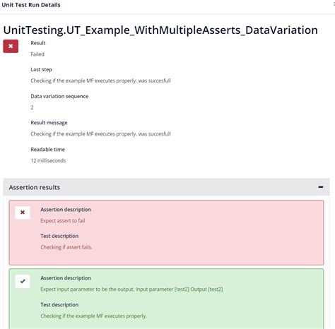 Multiple Asserts Stored And Reported