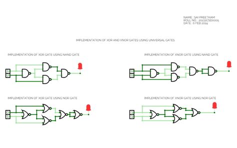 Circuitverse Xor And Xnor Using Universal Gates