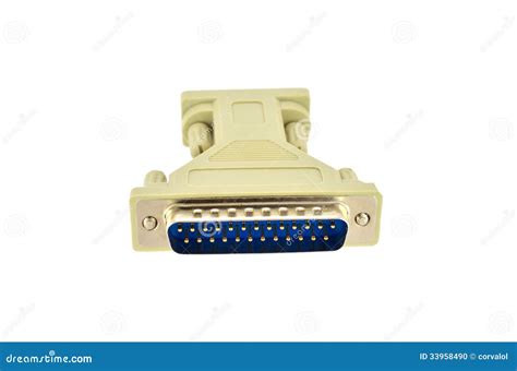 D Sub Plug And Socket Adapter Stock Photo Image Of Digital Change