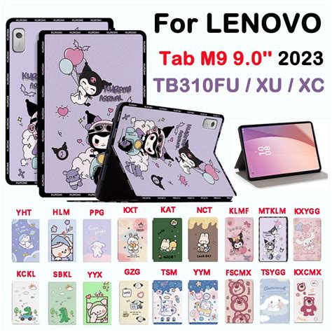 For Lenovo Tab M Inch TB FU TB XU TB XC Cute Cartoon Cover High Quality Leather