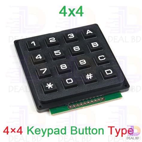 Keypad Telephone Style 4x4 16 Button Membrane Switch Matrix Array